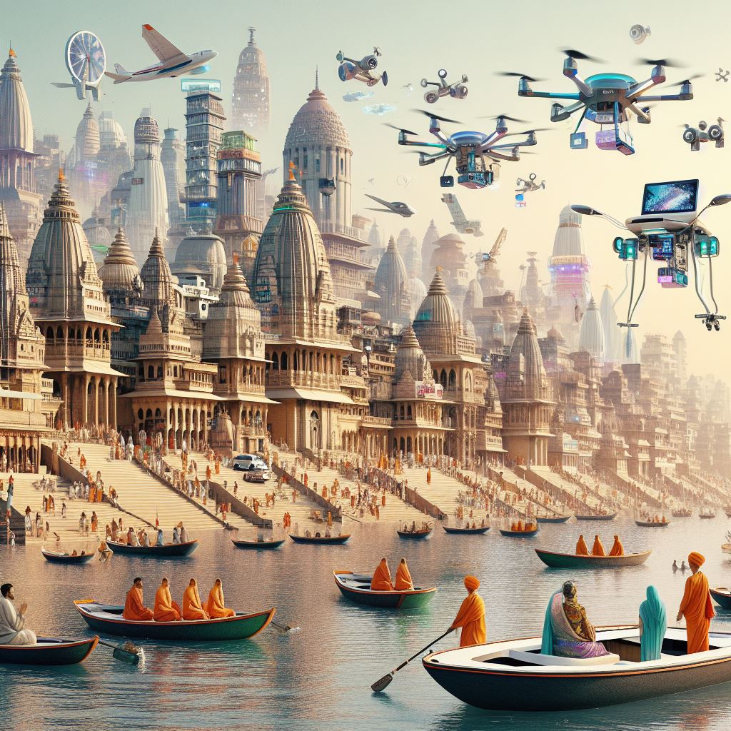 AI Photos: మోడ్రన్ బోట్లు, పెద్ద భవనాలు.. 2050లో వారణాసి, AI ఫొటోలు ...