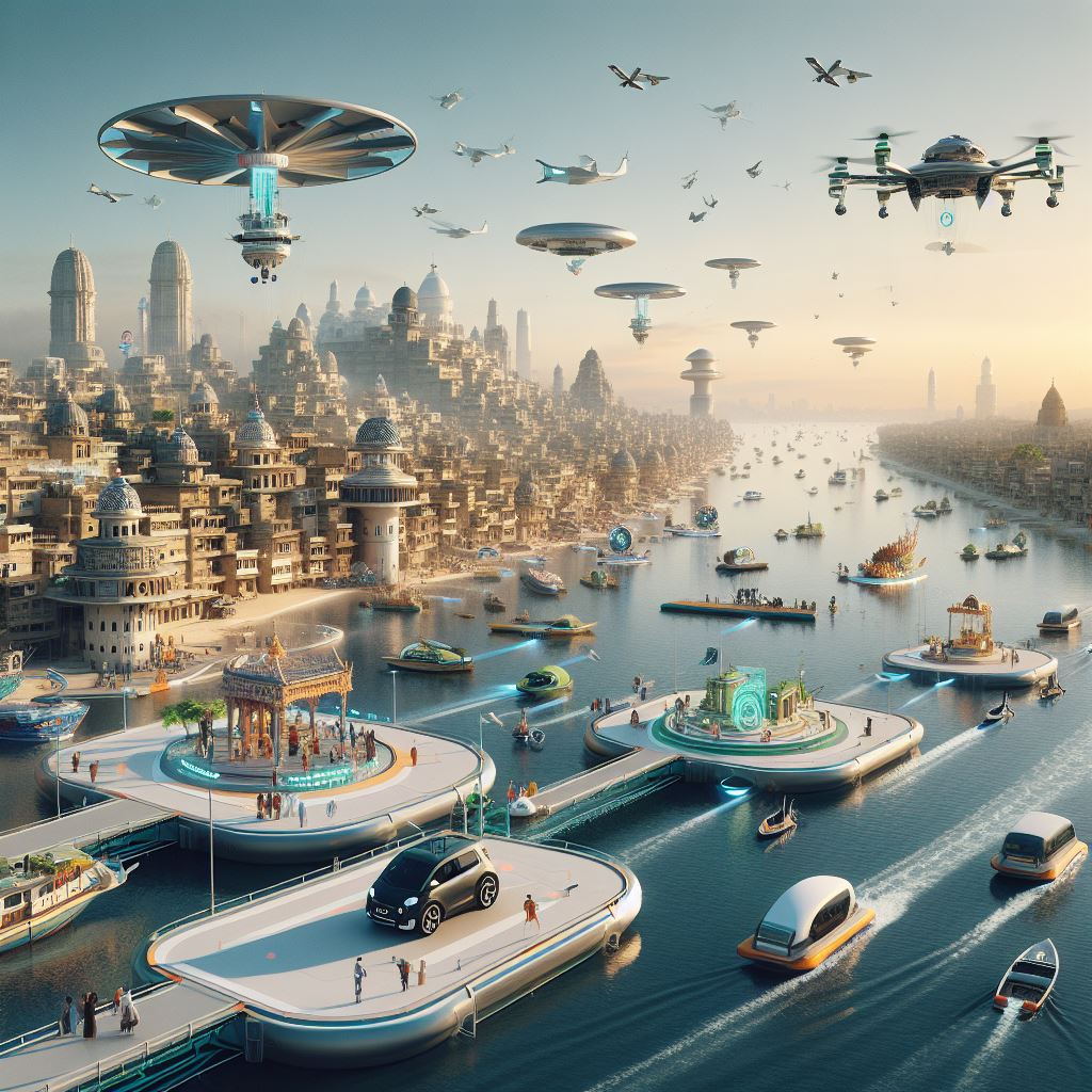 AI Photos: మోడ్రన్ బోట్లు, పెద్ద భవనాలు.. 2050లో వారణాసి, AI ఫొటోలు ...