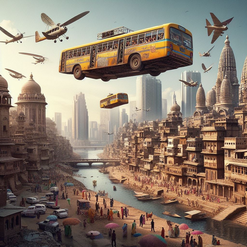 Flying Buses: ఇండియాలో ఎగిరే బస్సులు.. ఆశ్చర్యపరుస్తున్న AI కాన్సెప్ట్ ...