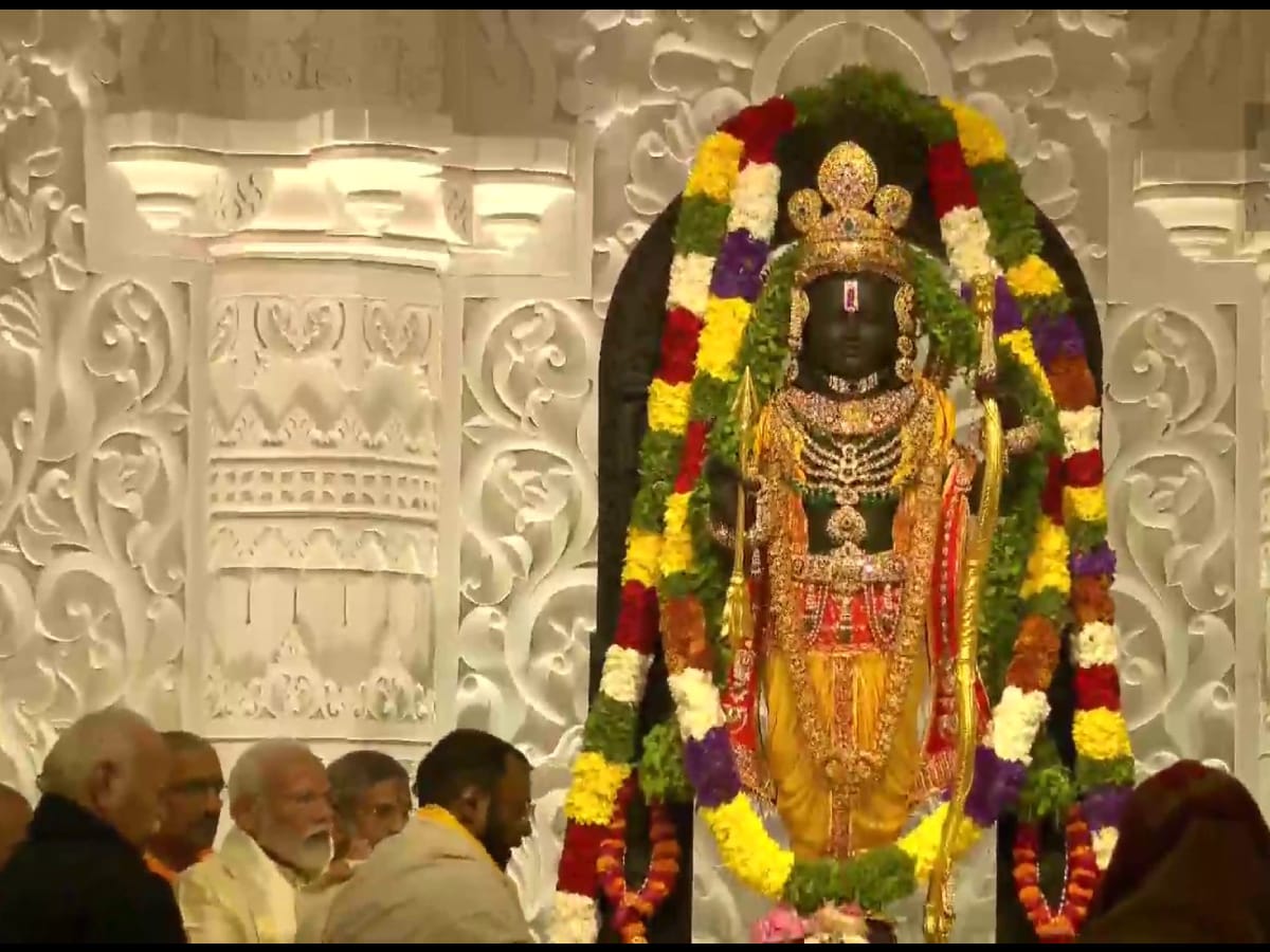 Ayodhya Ram Mandir LIVE Updates: అయోధ్యలో కొలువుదీరిన బాల రాముడు ...