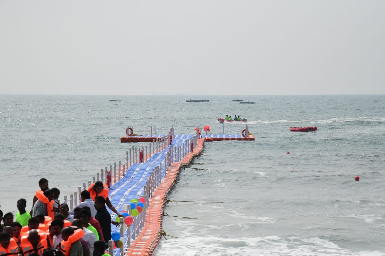 Visakha Floating Bridge: సముద్రంపై కూడా నడవొచ్చు.. ఆ కిక్కు మామూలుగా ...