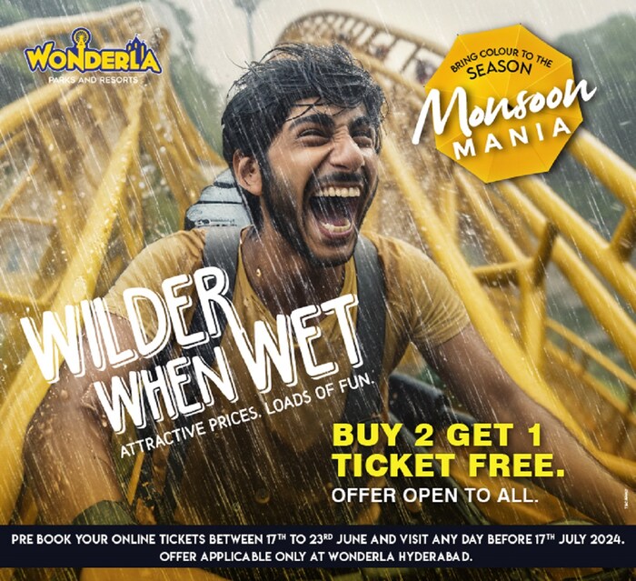 Wonderla Offer: వండర్‌లా అదిరిపోయే ఆఫర్... రెండు టికెట్స్ కొంటే ఒకటి ...