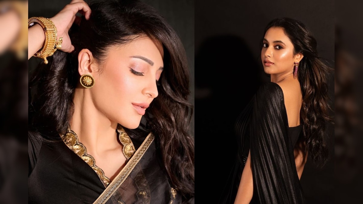 Tollywood Heroines - Priyanka Arul Mohan - Shruthi Hassan: నల్లచీరలో అదరగొట్టిన హీరోయిన్స్ ...