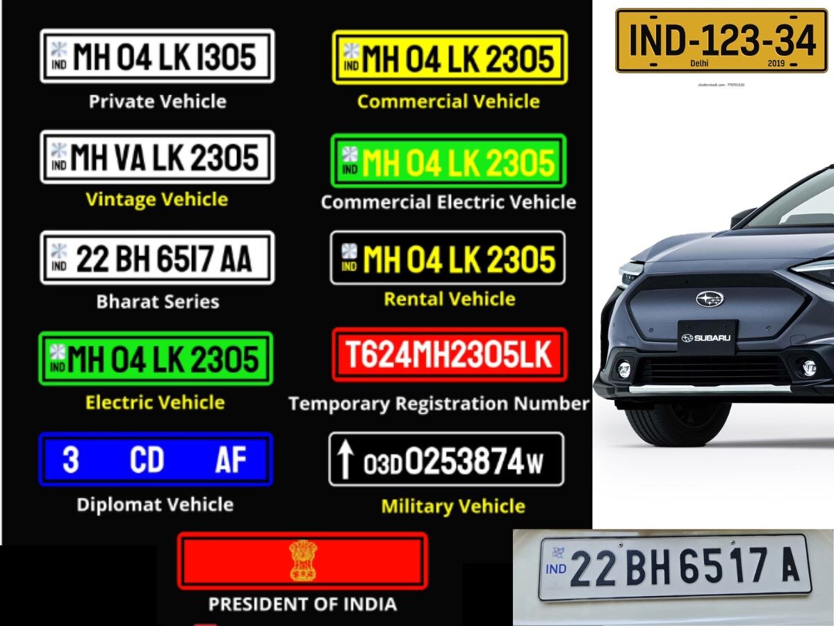 Number Plates:ఎందుకు ‘నెంబర్ ప్లేట్స్’ వేర్వేరు రంగుల్లో ఉంటాయి? 10 ...