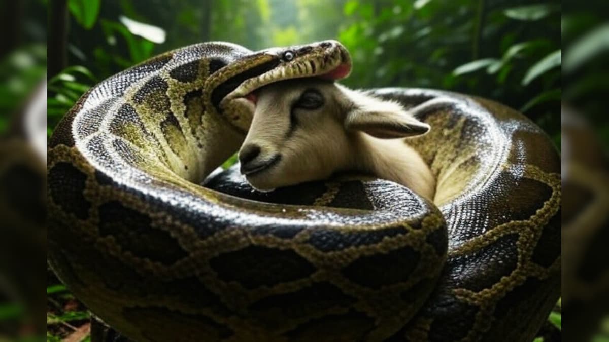 Python Video: పెద్ద మేకను అమాంతం మింగేసిన 20 అడుగుల కొండచిలువ.. వణికిపోయిన స్థానికులు.. కొన్ని ...