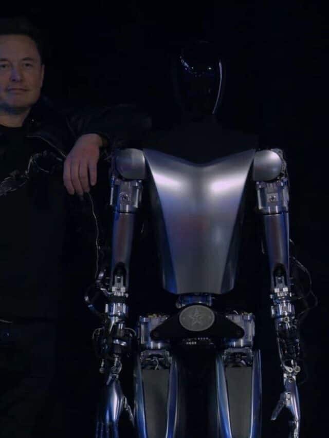 Tesla CEO Elon Musk showcases humanoid robot at event