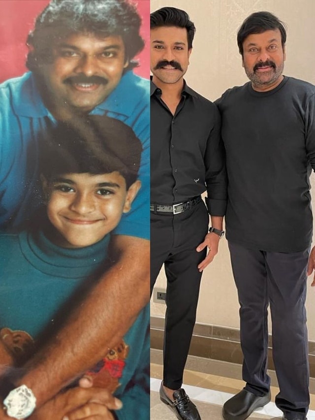 5 Rare Photos of Chiranjeevi, Ram Charan 5 Rare Photos of Chiranjeevi, Ram Charan