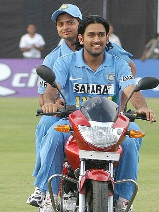 MS Dhoni Gives a Young Cricketer Lift on His Yamaha RD350