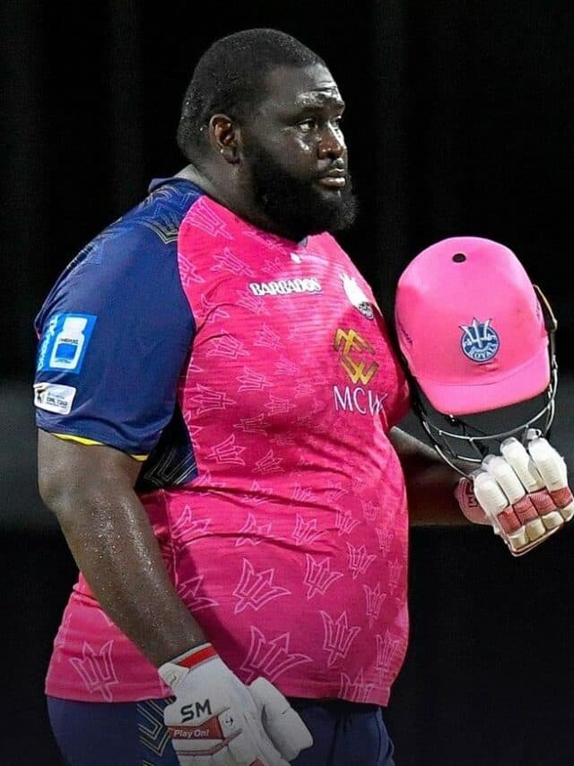 140 किलो वजनी क्रिकेटर का तहलका, 12 छक्कों के साथ शतक जड़ मचाही तबाही