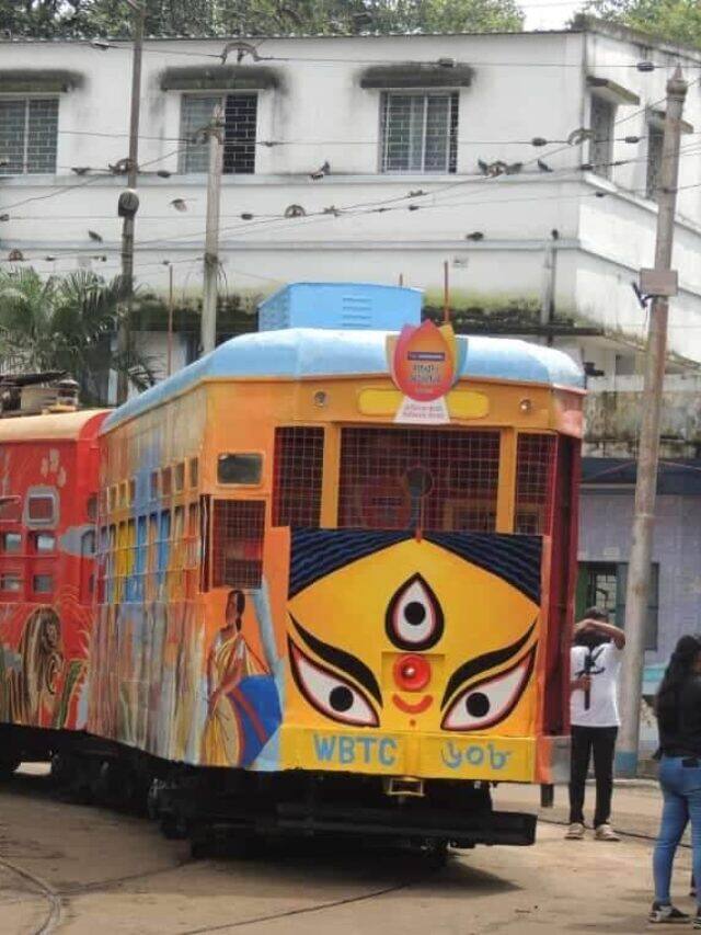 150 years of Tramways: Kolkata Trams gets special Puja makeover