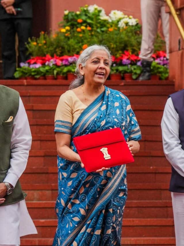 FM Nirmala Sitharaman arrives at Parliament to present Interim Budget 2024