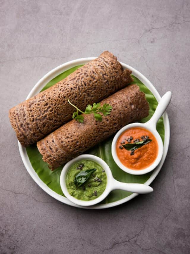 Tasty South Indian Ragi Soya Dosa Recipe
