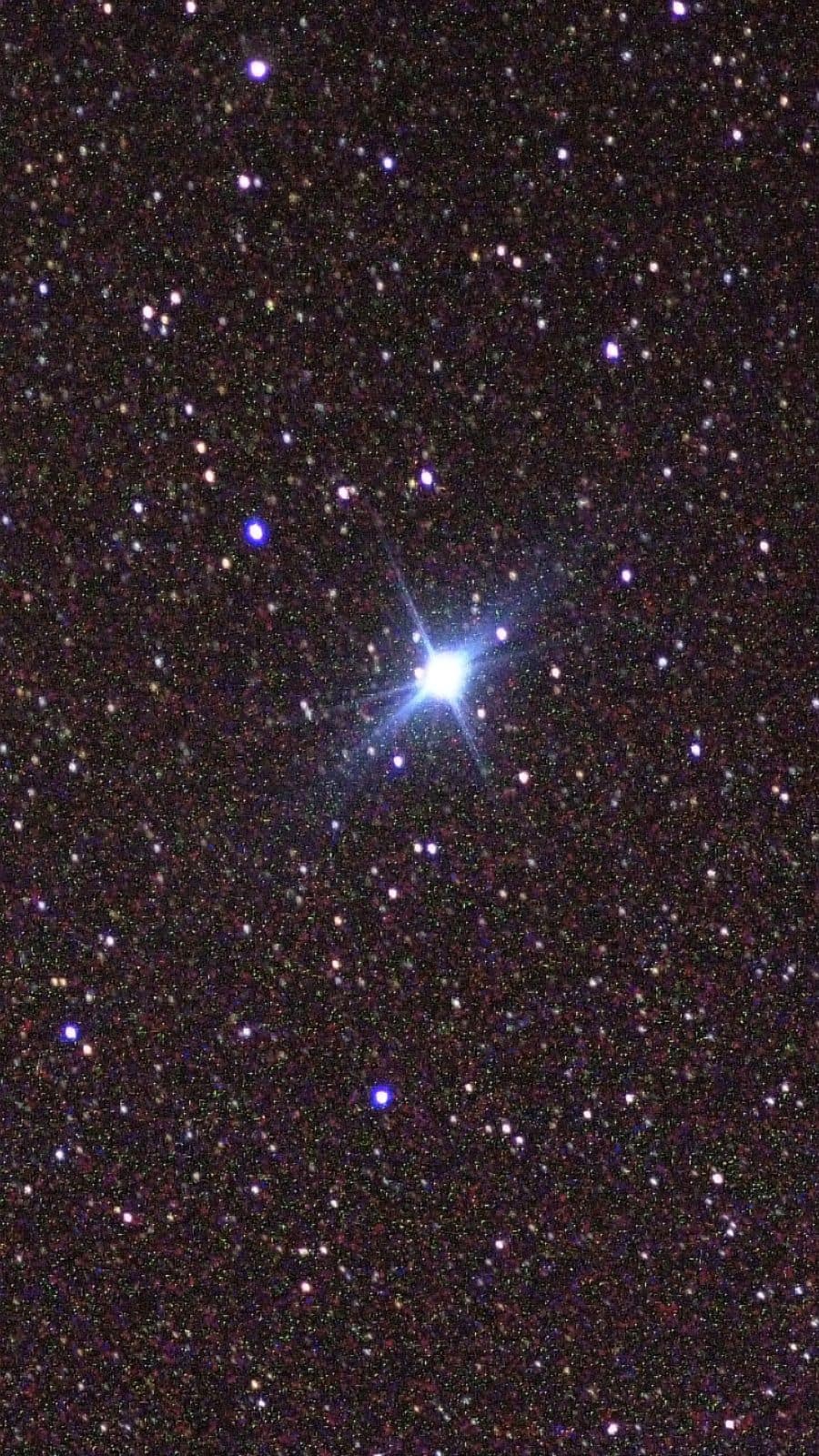 Bright Star In Night Sky
