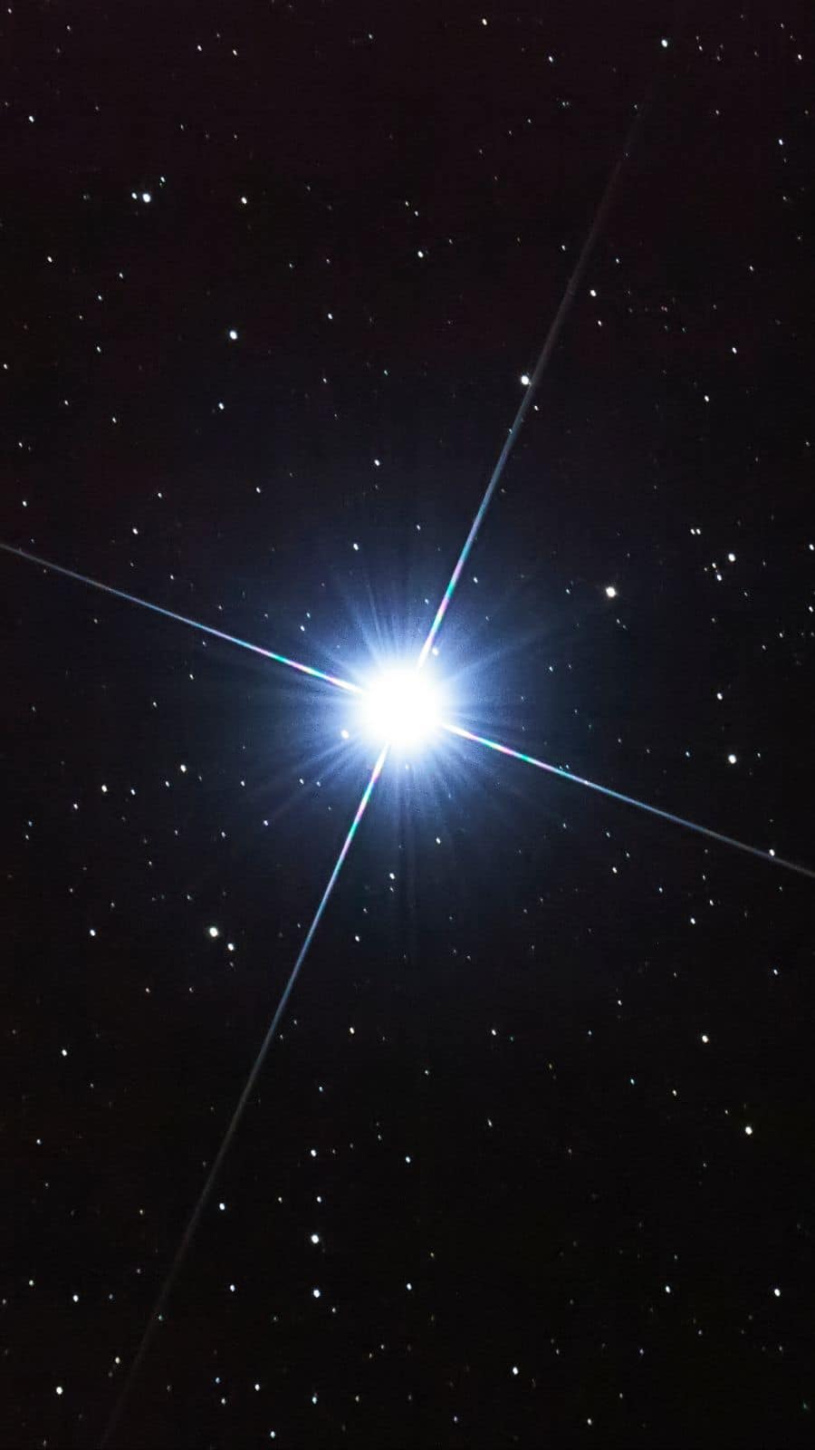 Bright Star In Night Sky