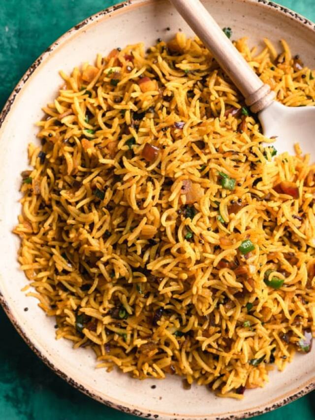 Delicious Gujarati Vagharela Chawal Recipe Under 30 Minutes