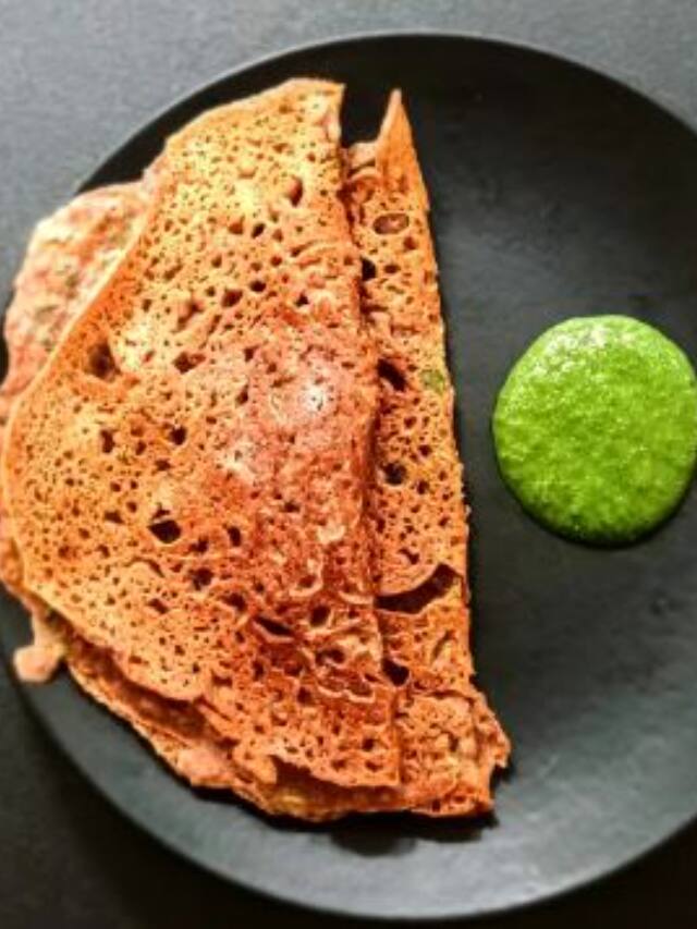 Healthy Moong Ragi Chilla Recipe