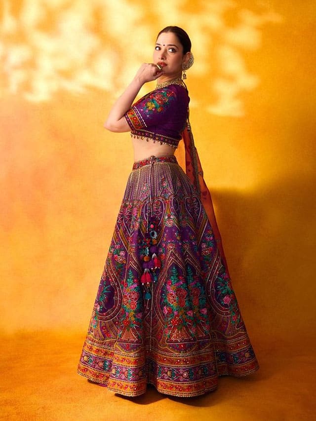Deepika to Tamannaah: 7 Celeb-inspired Purple Outfits for Navratri Day 9