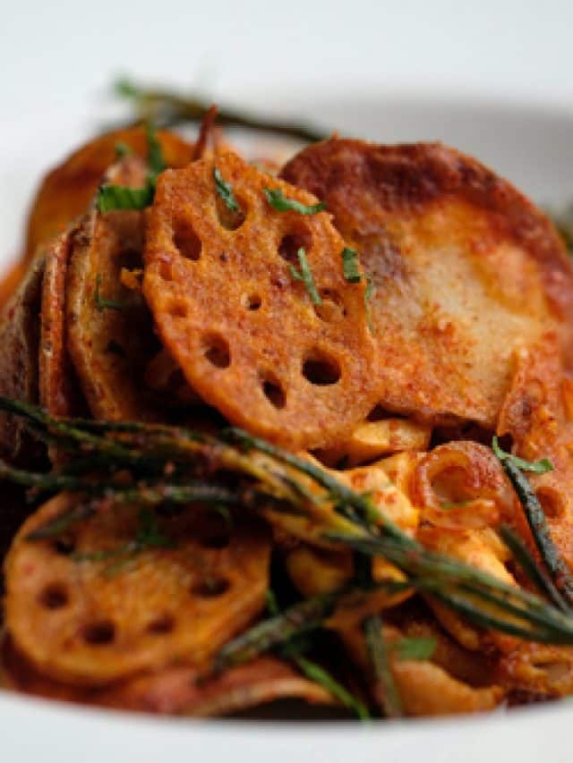 Healthy And Crispy Honey Chilli Lotus Stem Recipe