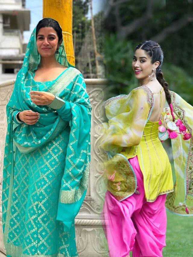 Janhvi Kapoor to Nimrat Kaur: Celeb-inspired Ethnic Suits to Wear on ...