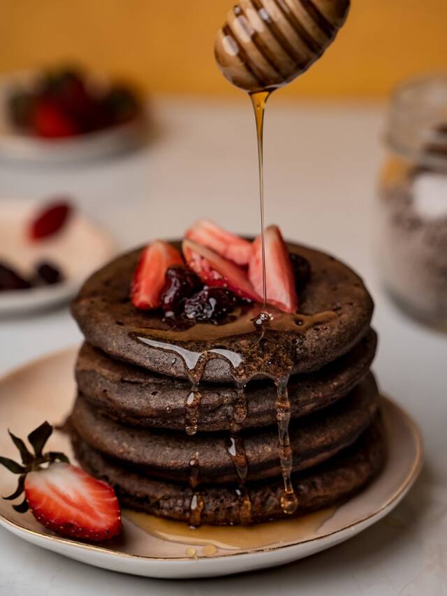 Easy Ragi Chocolate Pancake Recipe