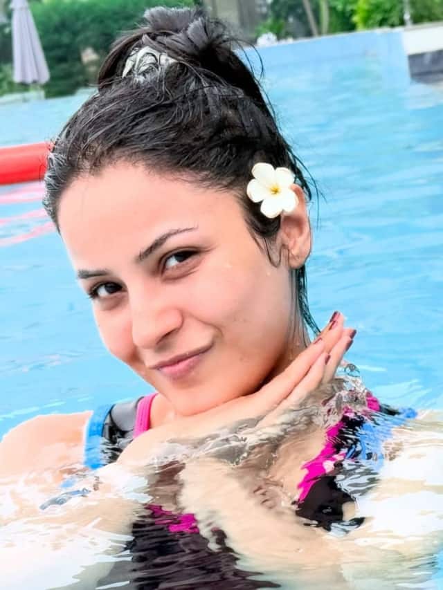 Shehnaaz Gill makes a splash in chic poolside look, see pics here