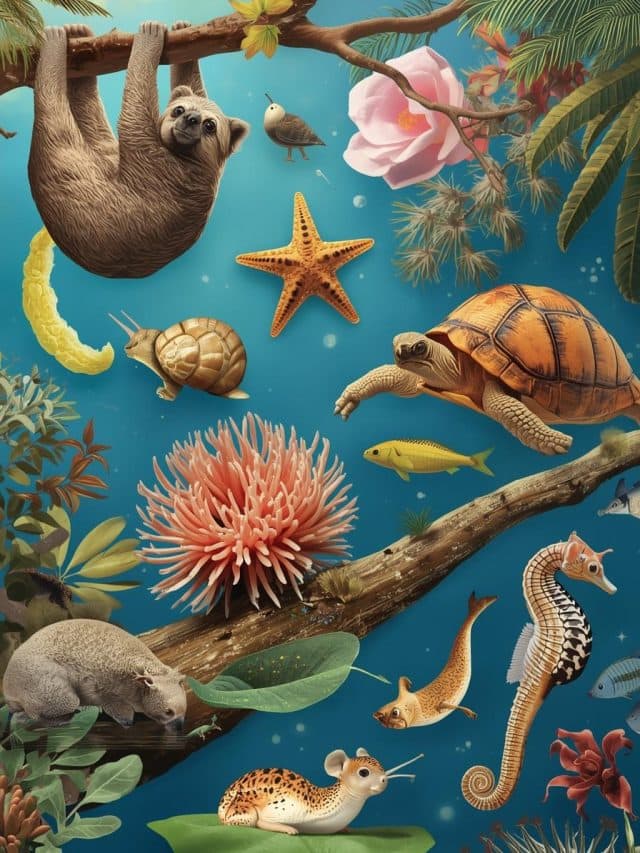 These 10 animals move slower than you walk across a room